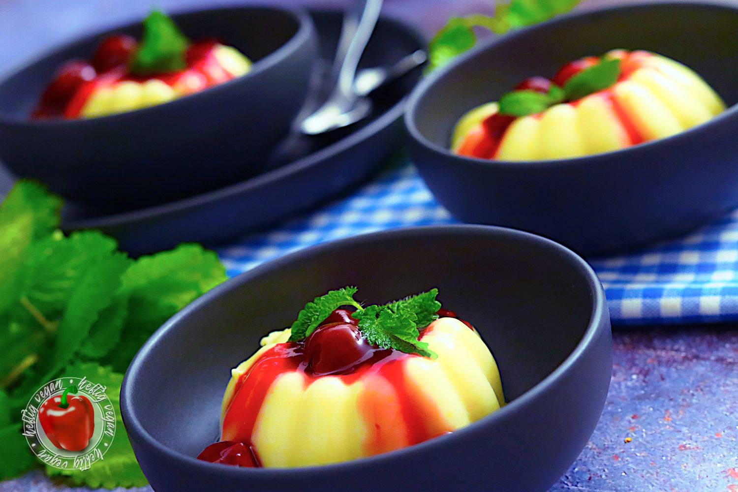 Vegane bayerische Creme