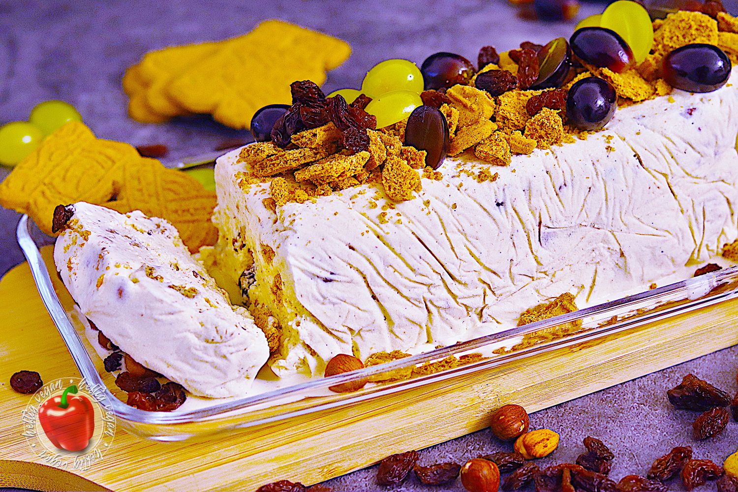 Rum-Traube-Nuss-Parfait (vegan)