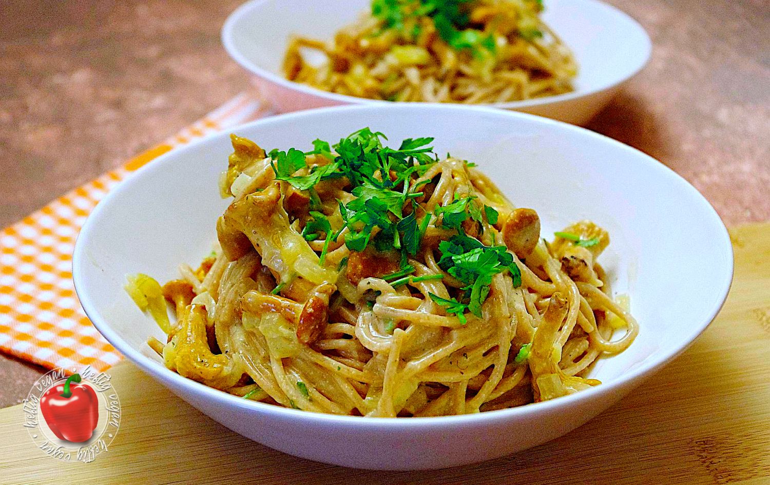 Spaghetti in Pfifferling-Rahm